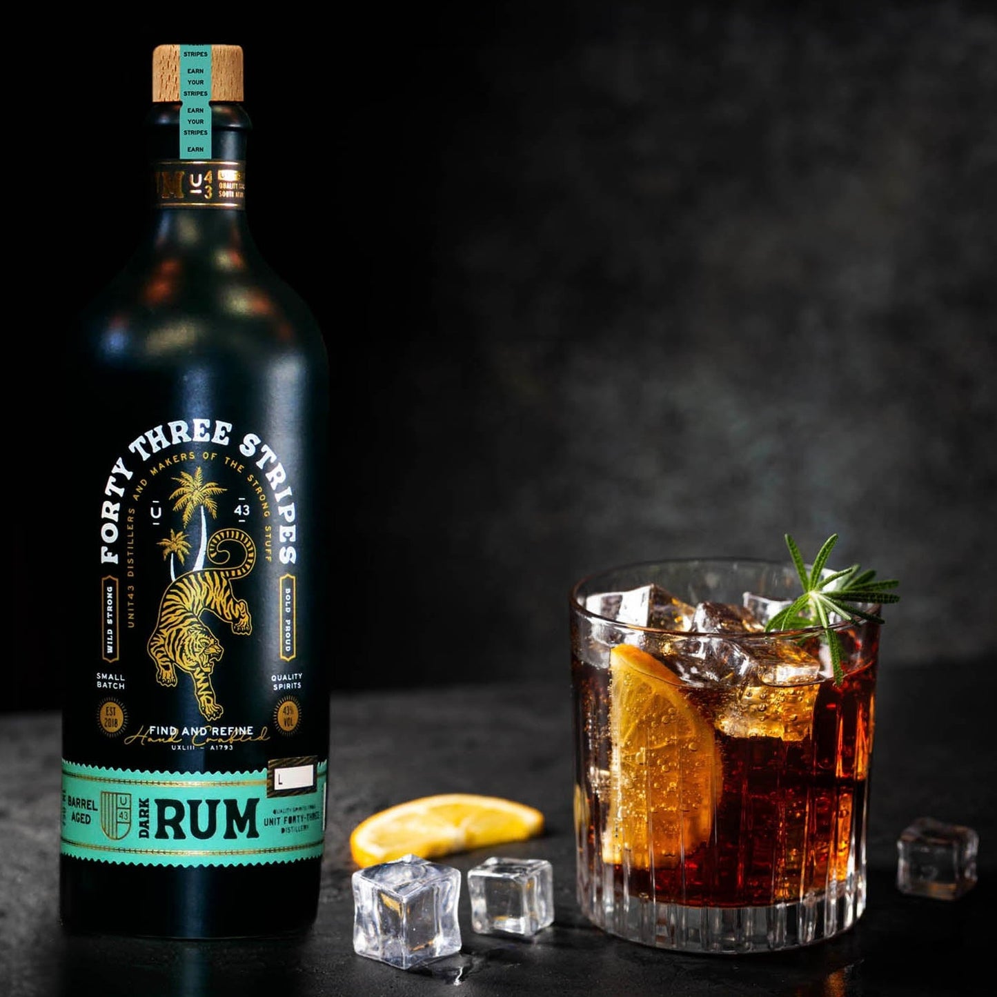 Forty Three Stripes Dark Rum – Unit43 Distilling Co